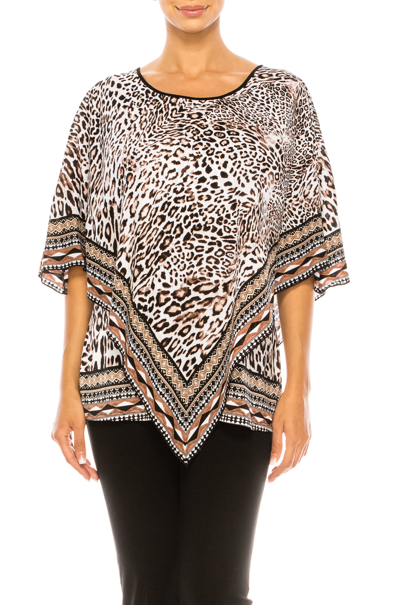Nygard Animal Print Capelet Top – New Yorker's Apparel