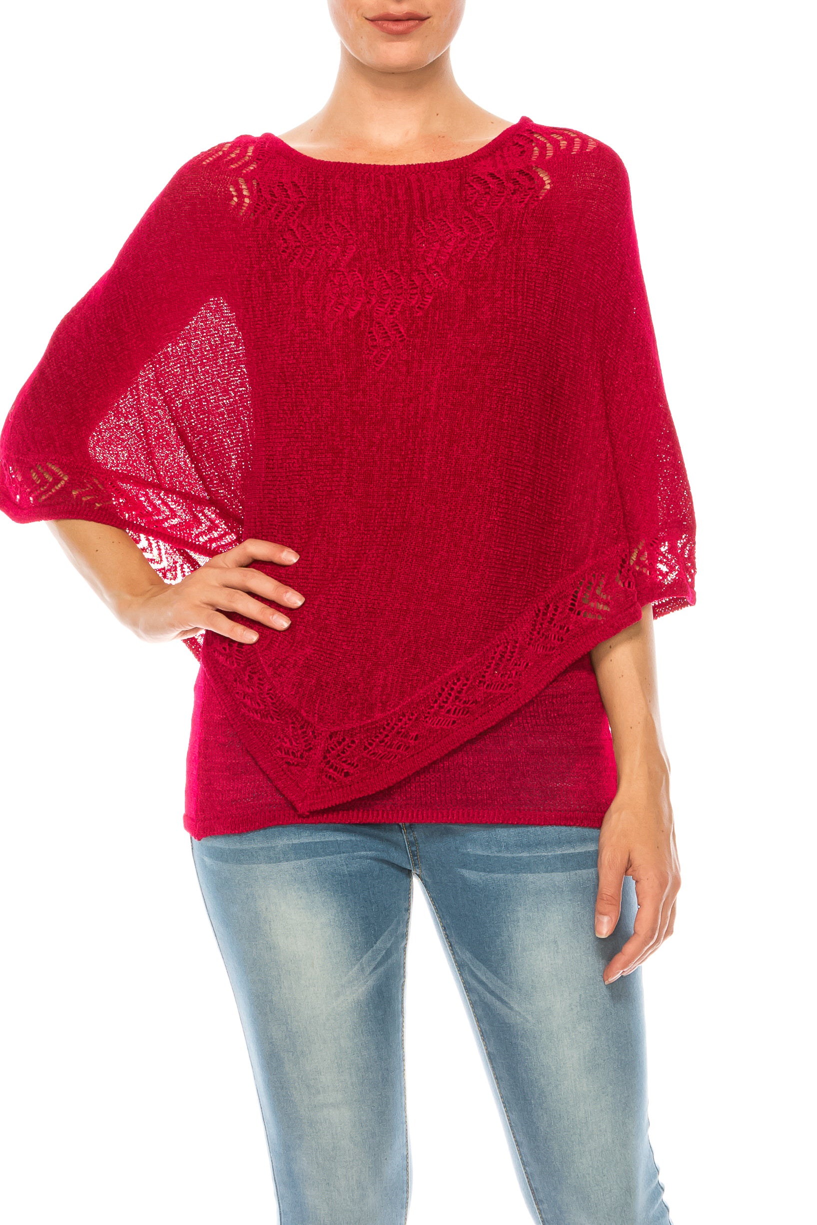 Nygard Pink Punch Poncho Sweater Top – New Yorker's Apparel